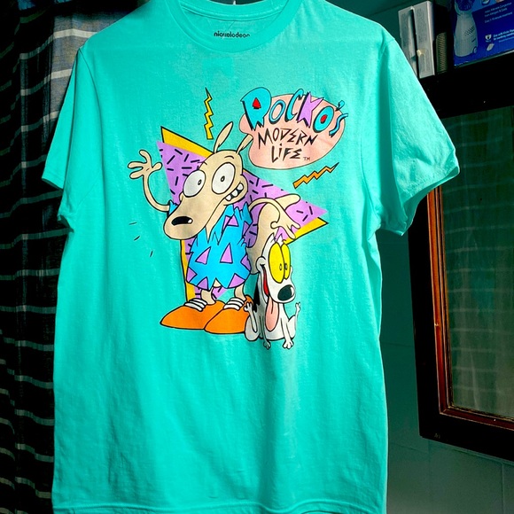 Nickelodeon | Shirts | Nickelodeon Roccos Modern Life Crew Neck Medium ...